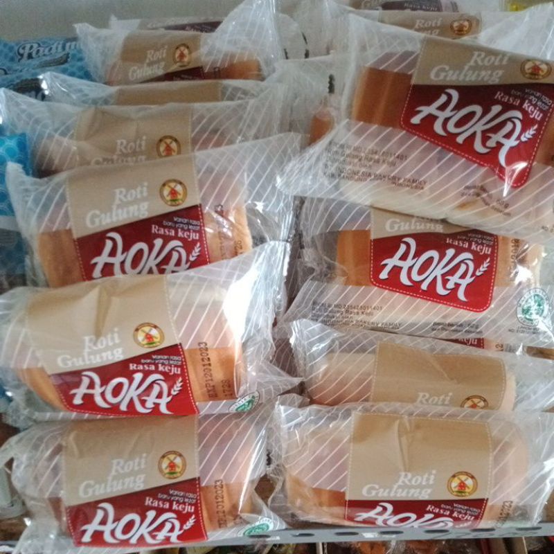 Jual Roti Aoka Gulung Rasa Keju 60 gram | Shopee Indonesia