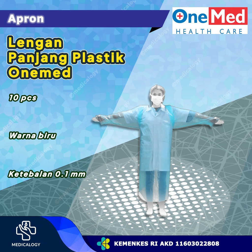 Jual Onemed Apron Plastik Lengan Panjang Bag 10 Pcs | Shopee Indonesia