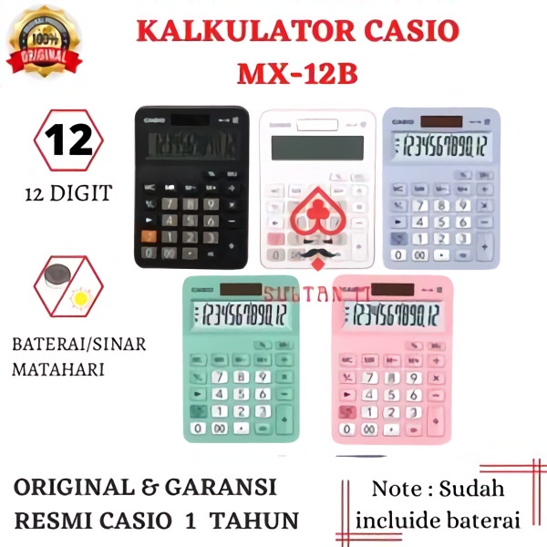 Jual Kalkulator Casio MX-12B Original | Shopee Indonesia