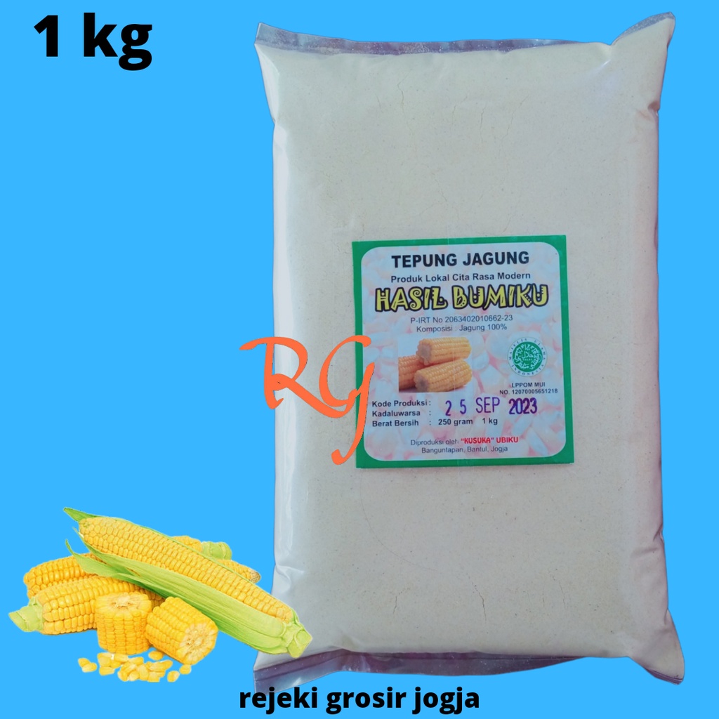 Jual Tepung Jagung Organik kemasan 1 KG/Tepung MPASI Jagung Organik/Tepung Jagung Gluten Free ...