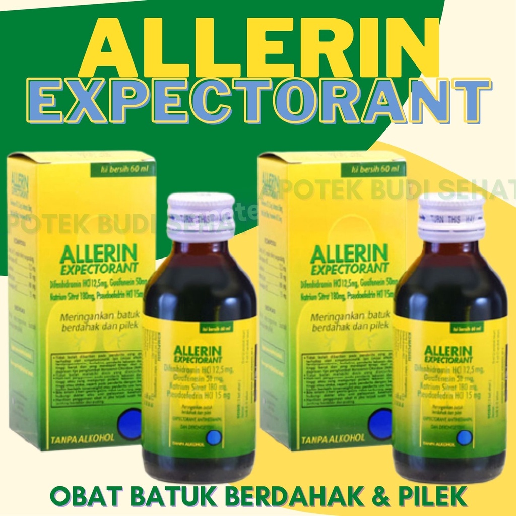 Jual Allerin Expectorant Obat Batuk Berdahak Obat Pilek Batuk Dahak ...