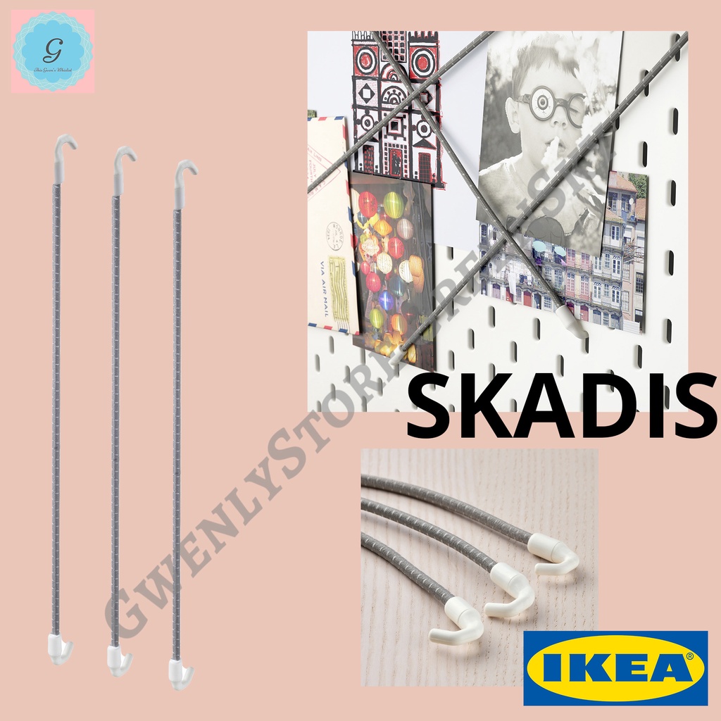 Jual SKADIS Aksesoris Tali karet pengait kabel elastis pegboard isi 3 ...