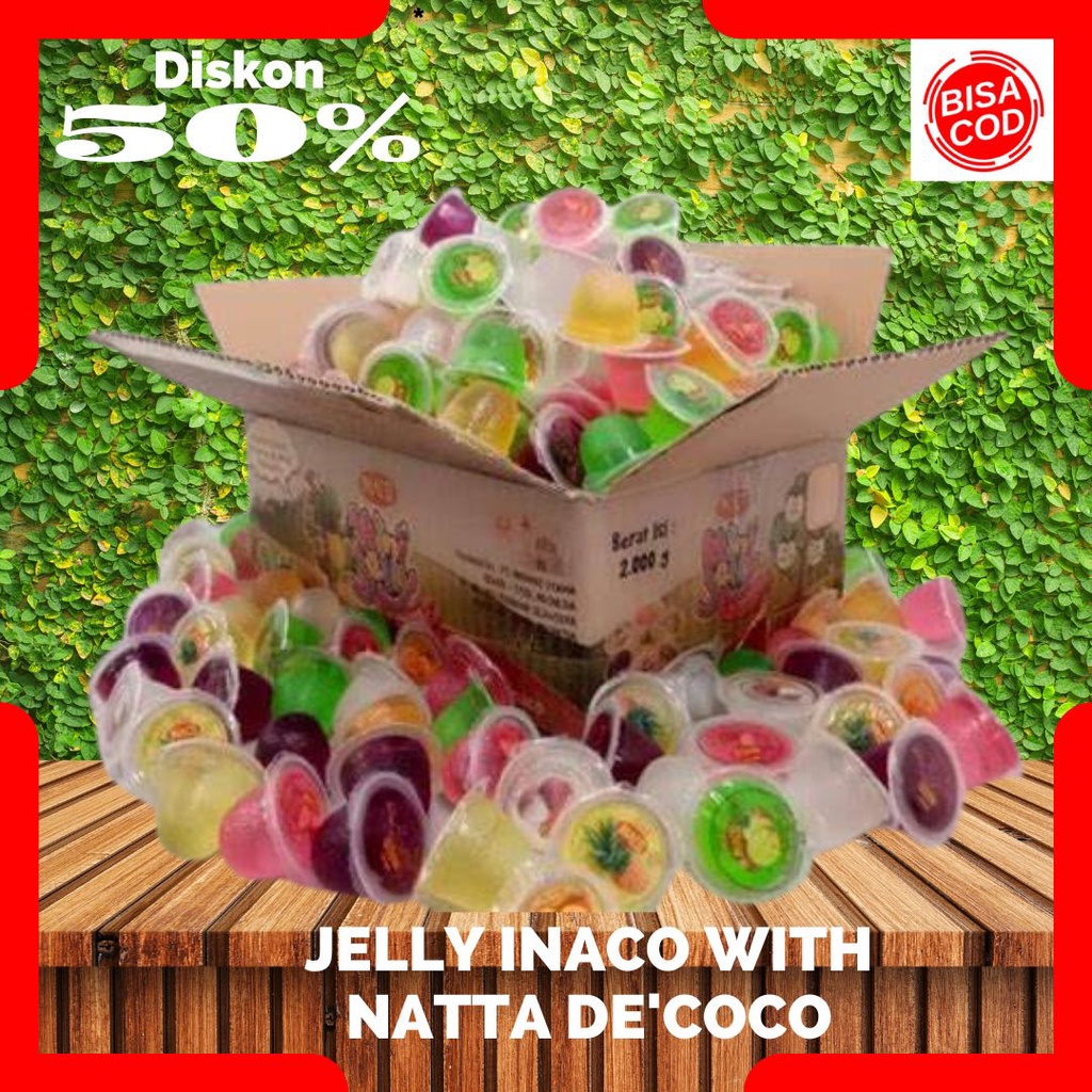 Jual JELLY INACO 1KG MINI JELI INACO CURAH KILOAN INACO JELLY WITH NATA ...