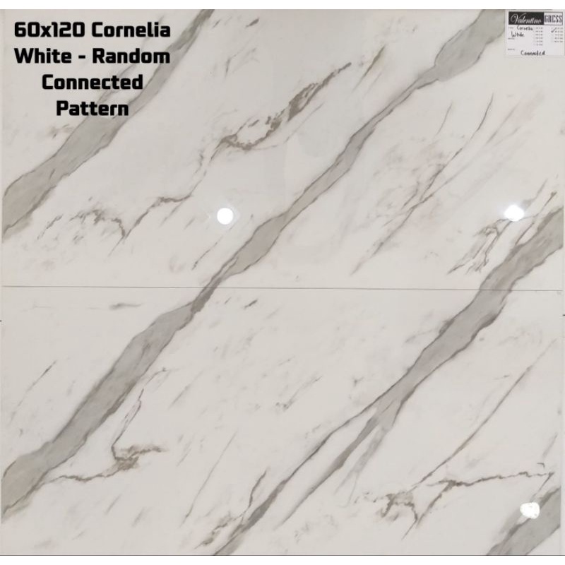 Jual GRANITE LANTAI 60X120 CORNELIA WHITE / VALENTINO GRESS | Shopee ...