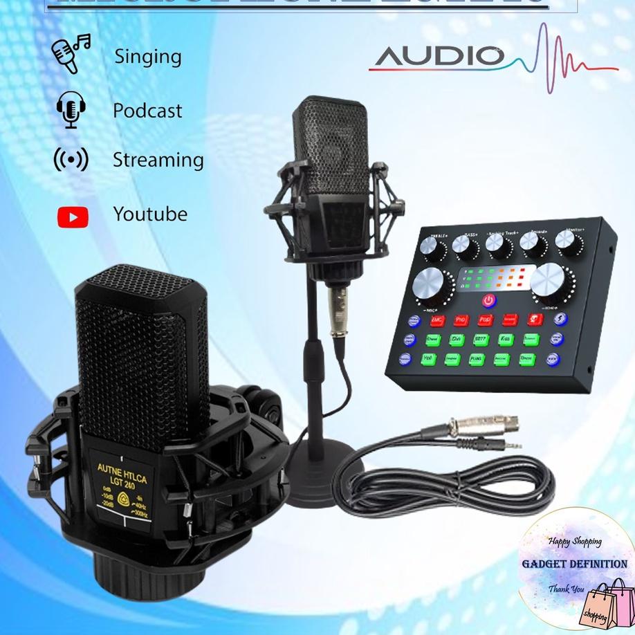 Jual Paling Laris PAKET KOMPLIT MIC BM800 STAND Microphone BM 800 / Paket Microphone LGT240 Full ...