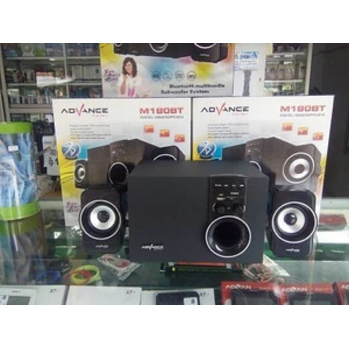 Jual Speaker Aktif ADVANCE M180BT SubWoofer Bluetooth USb Radio 2.1 Bass Super Mantab | Shopee ...