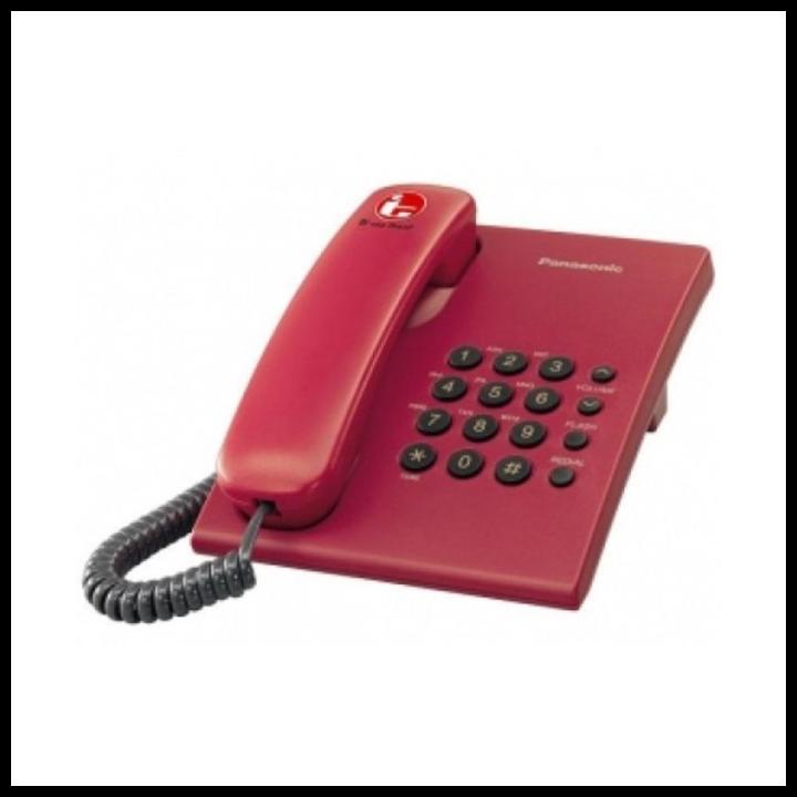 Jual Telepon Meja Kantor / Telpon Kabel Rumah Panasonic Kx-Ts505 - Merah | Shopee Indonesia