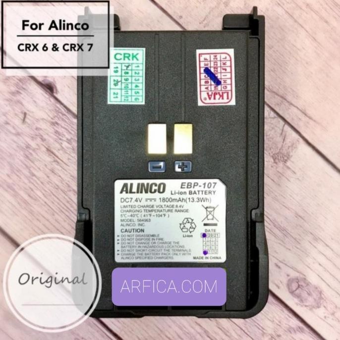 Jual BATREI HT ALINCO DJ-CRX7 / DJ CRX6 ORIGINAL | Shopee Indonesia