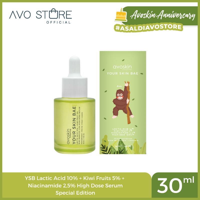 Jual AVOSKIN Lactic Acid 10% + Kiwi Fruit 5% + Niacinamide 2,5% High ...