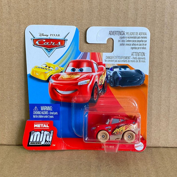 Jual Disney Pixar Cars Mini Racers Muddy Lightning McQueen - 4 cm ...