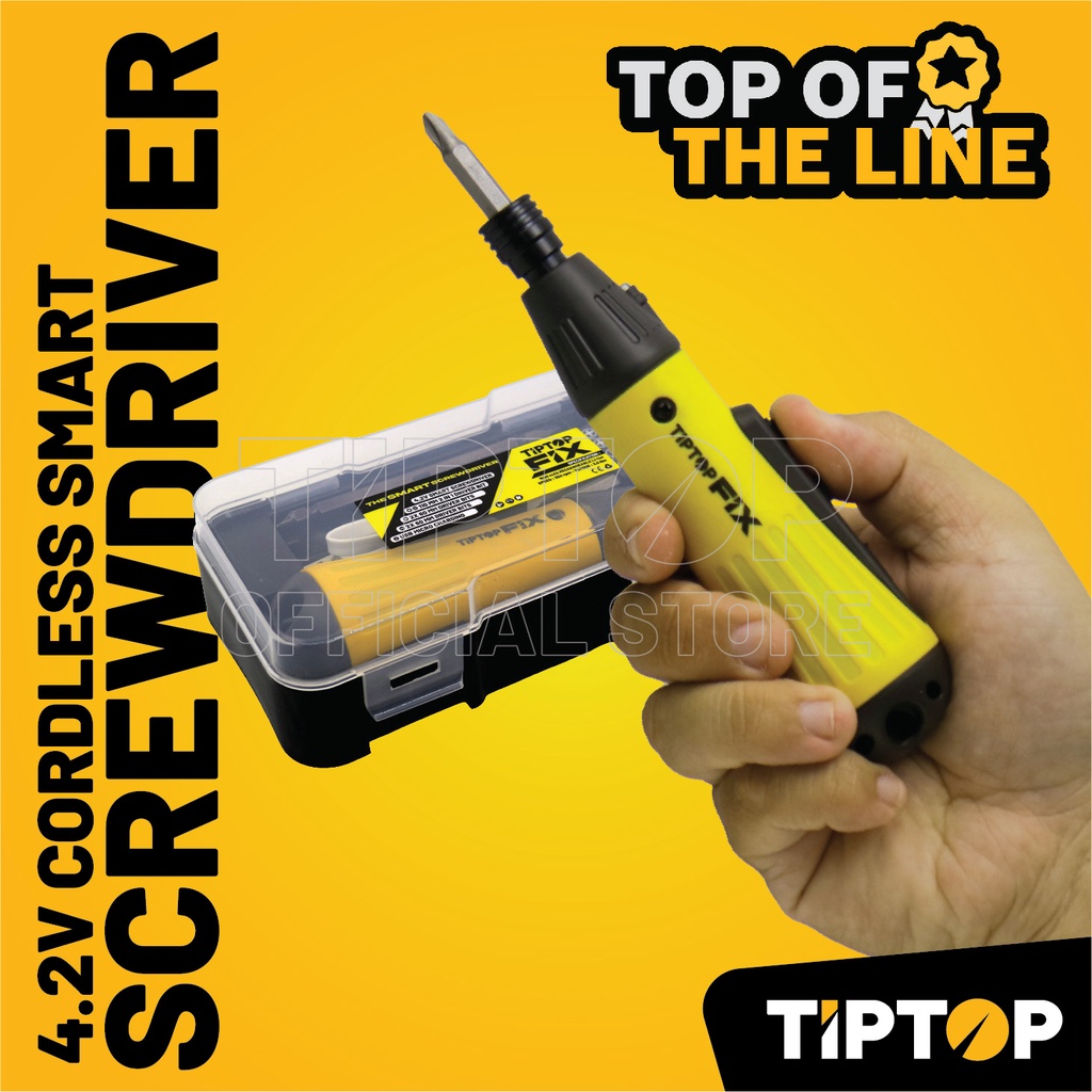 Jual TIP TOP Cordless Smart Screwdriver / Obeng Baterai Pintar 4.2V ...