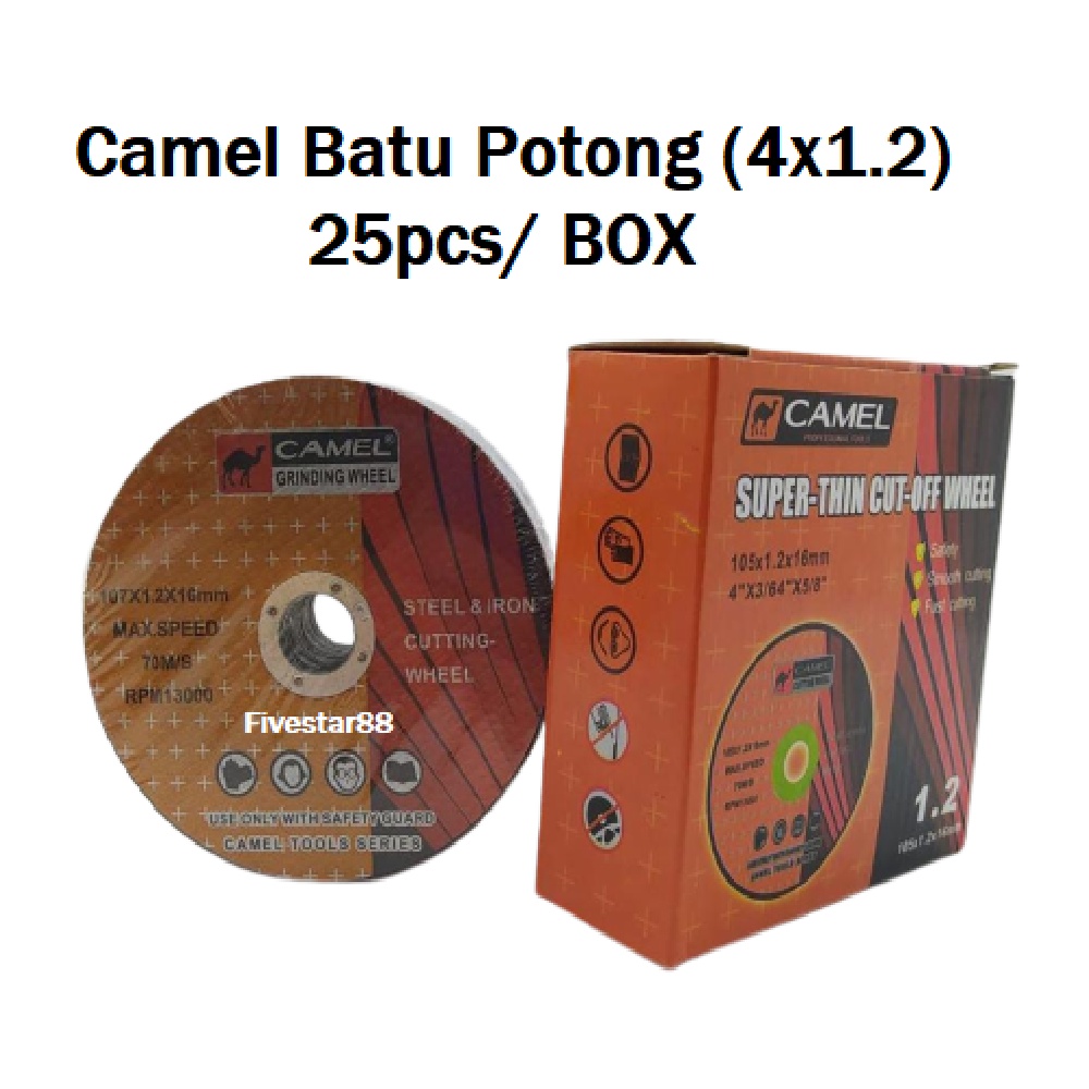 Jual Mata Gerinda Camel Batu Potong Ukuran 4Inch (25PCS/BOX) Mata ... Jual Mata Gerinda Camel Batu Potong Ukuran 4Inch (25PCS/BOX) Mata ...
