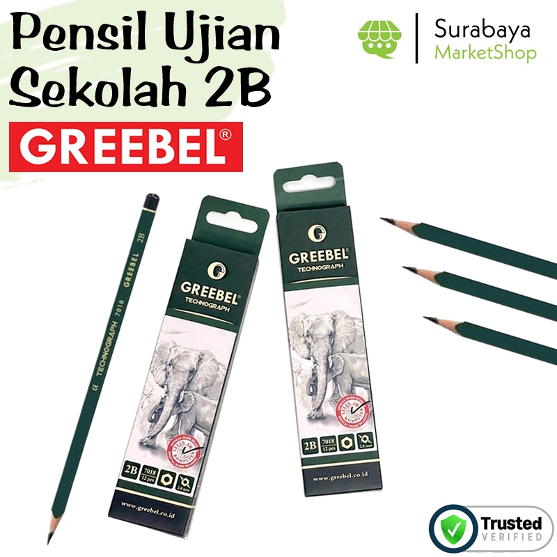 Jual Pensil 2B Greebel Technograph 7018 (1pcs) | Shopee Indonesia