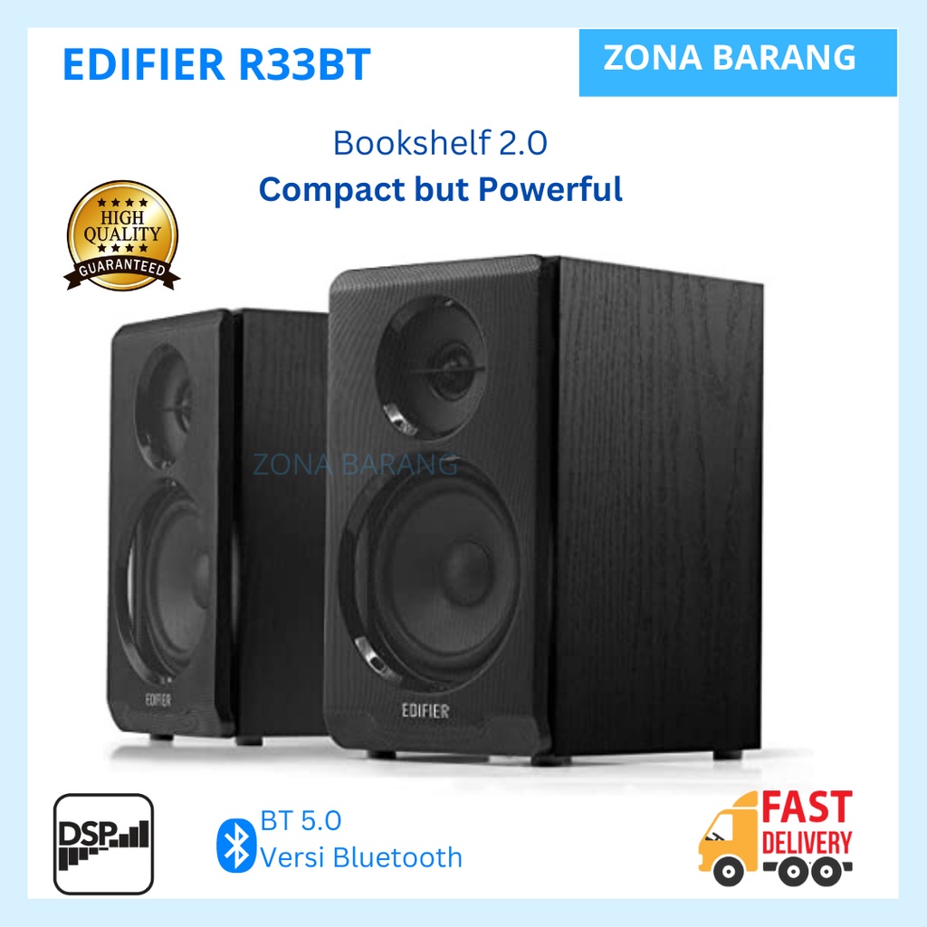 Jual Edifier R33BT Bookshelf Speaker Aktif Bluetooth High Fidelity DSP ...
