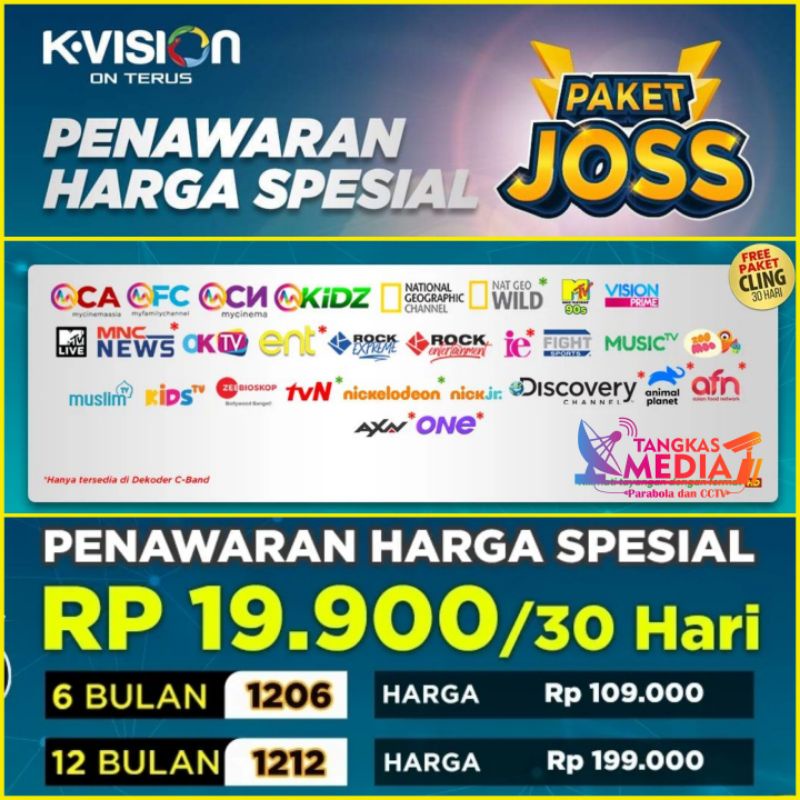 Jual K-VISION Paket Anak Nikclodeon Nick JR JOSS Promo RESMI | Shopee ...