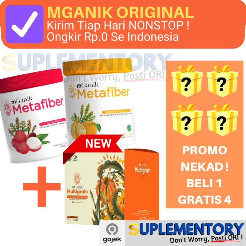 Jual Paket COMBO Mganik Multigrain + METAFIBER Obat Terapi Diabetes ...
