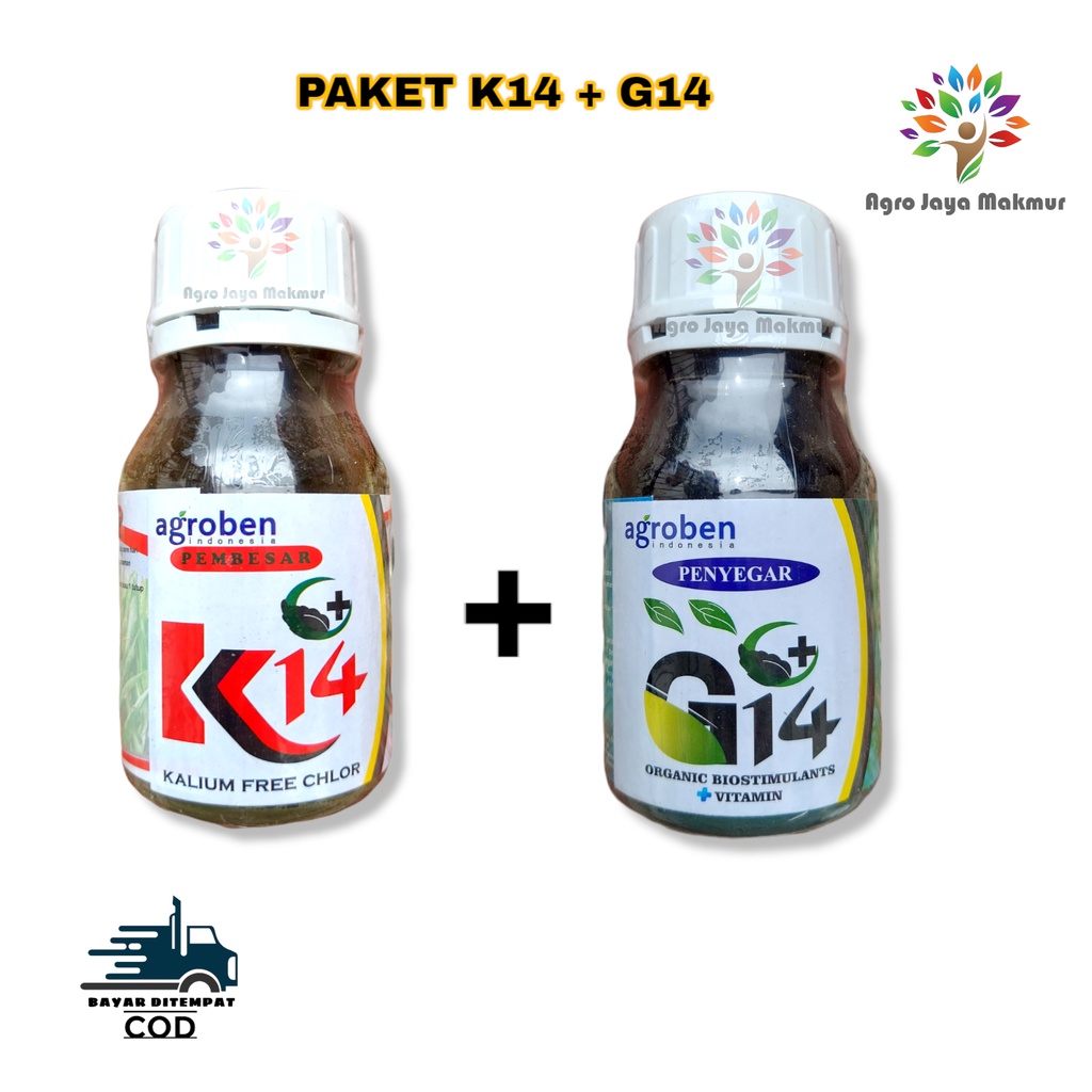 Jual PAKET K14 G14 AGROBEN 250ml/PAKET NUTRISI VITAMIN PEMBESAR UMBI BUAH K14 G14/k14 g14 ...