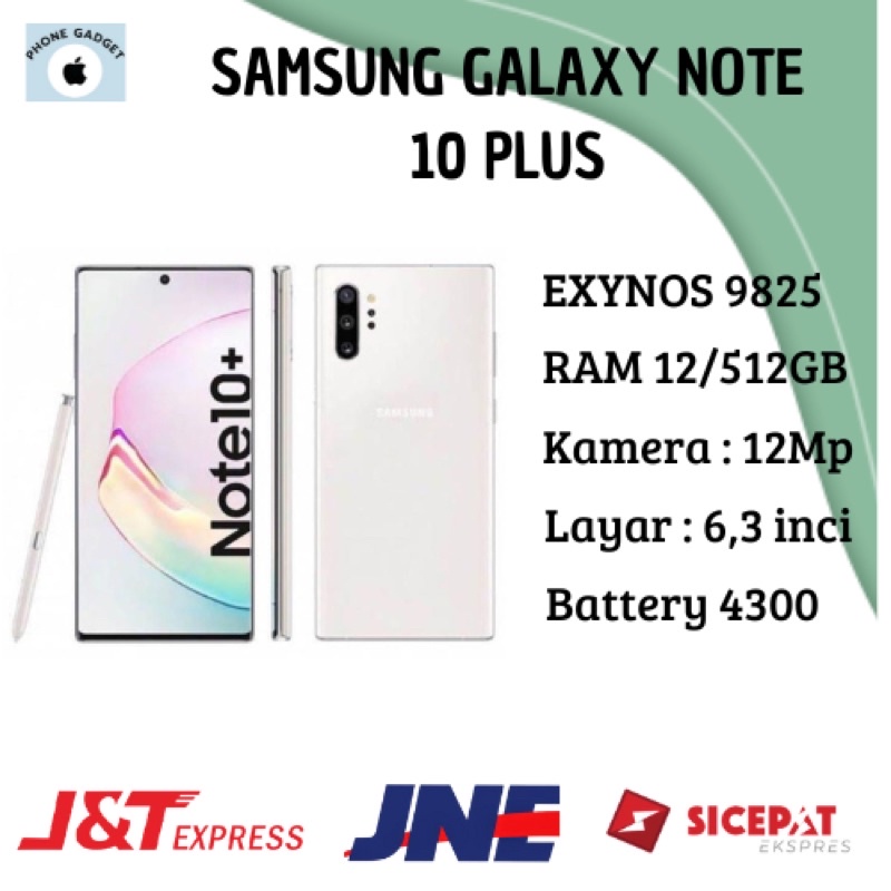 Jual SAMSUNG GALAXY NOTE 10 PLUS AURA WHITE 512GB SEIN | Shopee Indonesia