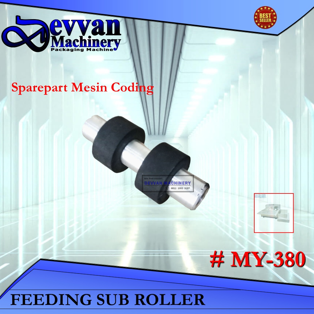 Jual MY-380F Feeding Sub Roller Sparepart Mesin Coding Batch Number MY ...