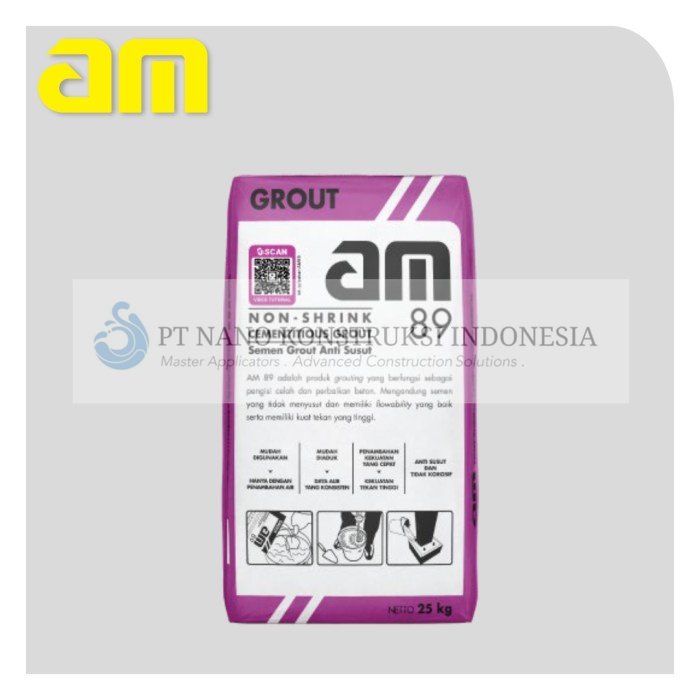 Jual AM 89 | NON - SHRINK CEMENTITIOUS GROUT AM 89 Semen Anti Susut ...