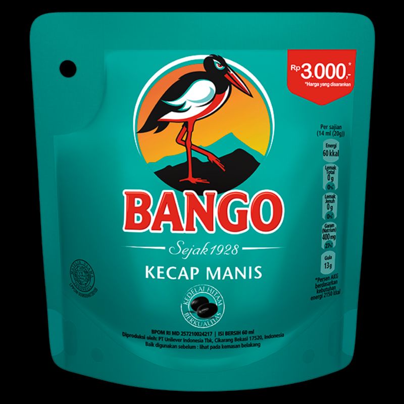 Jual Kecap Manis Bango 60ml pouch (3000an) | Shopee Indonesia