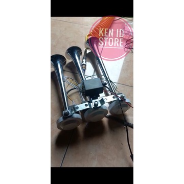 Jual Klakson telolet dengan modul putus putus 12v 24v klakson 3 corong ...