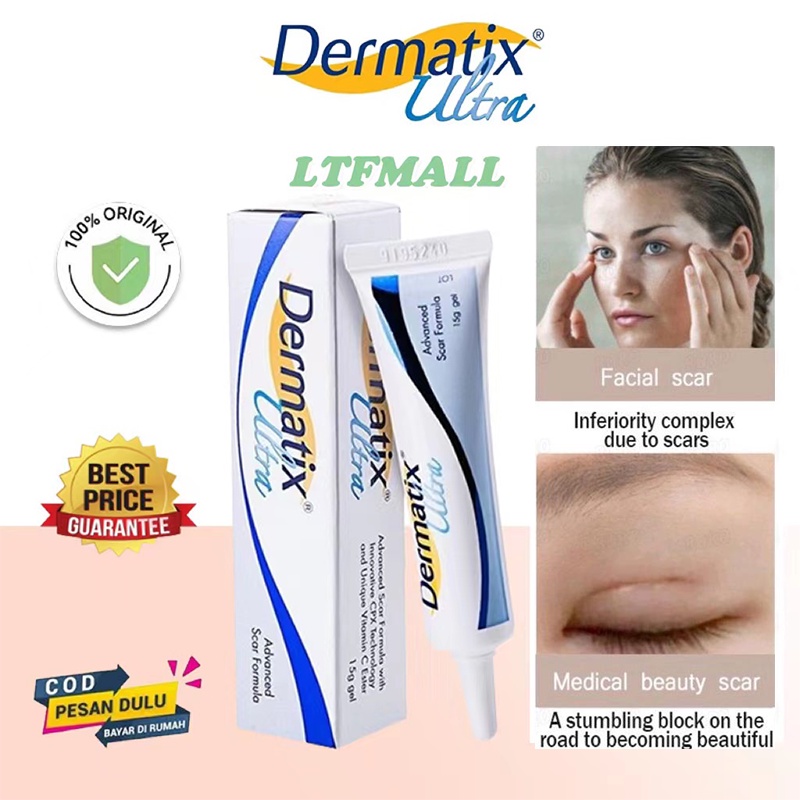Jual Dermatix Ultra Gel 15g Penghilang Bekas Luka Dermatix Ultra Keloid ...