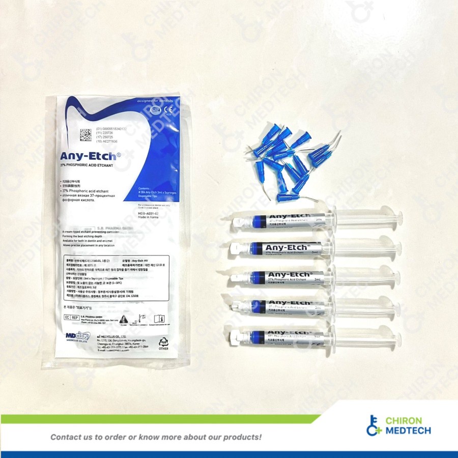 Jual Any Etch Etsa Gigi Dental Etching Gel Anyetch per Bungkus (5 pcs) | Shopee Indonesia