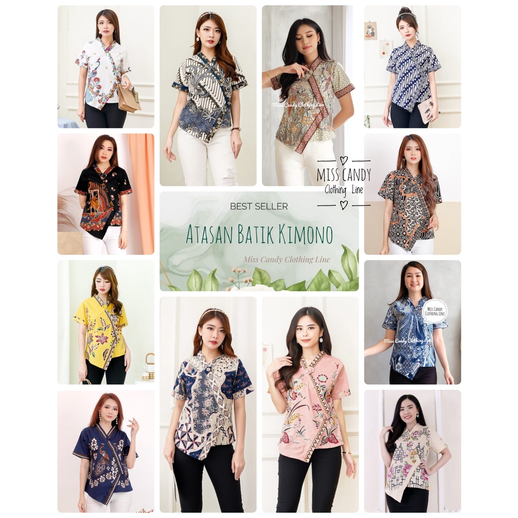 Jual 020 Blouse Batik Model Kimono Tgn Pdk - 020 LK - 020 SG - 020 KN - 020 HG - 020 PRG - 020 ...