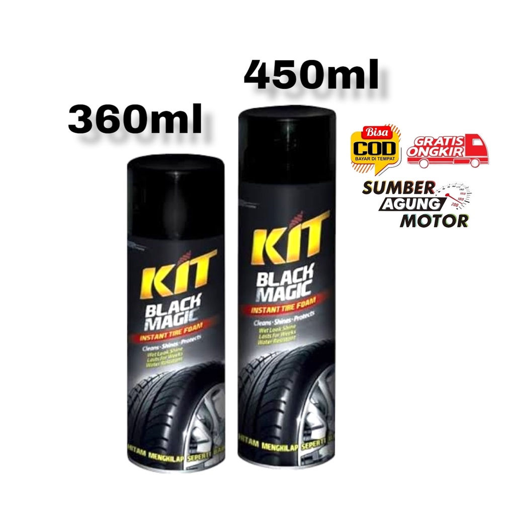 Jual Kit Black Magic Tire SEMIR BAN KIT Foam AEROSOL (KHUSUS PULAU JAWA ...