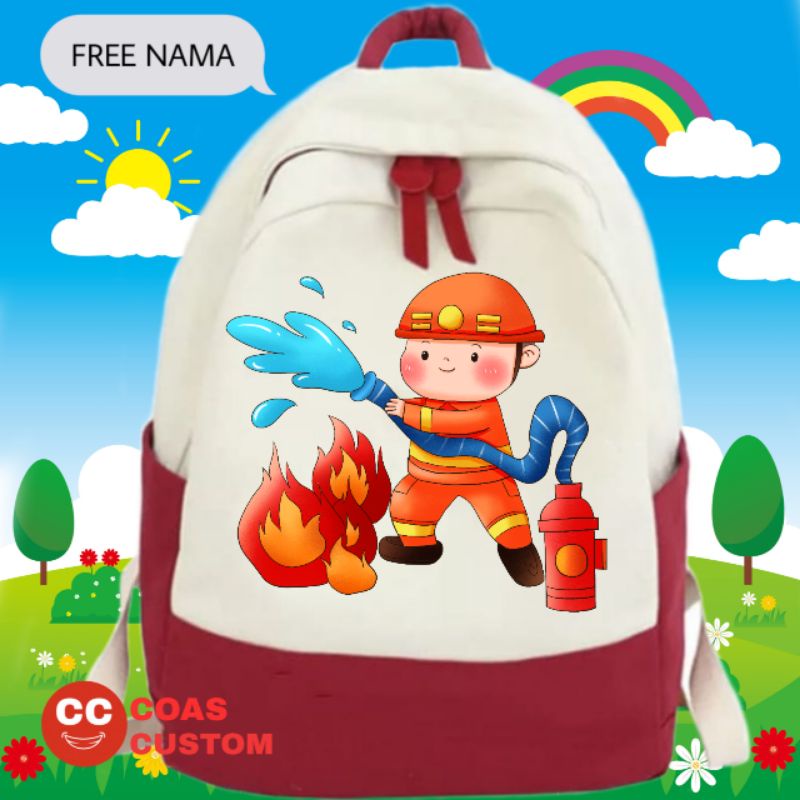Jual TAS PEMADAM KEBAKARAN TAS RANSEL ANAK SEKOLAH SD | Shopee Indonesia