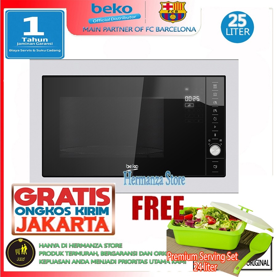 Jual Beko Built in Microwave Oven dan Grill 25 Liter MGB25332BG ...
