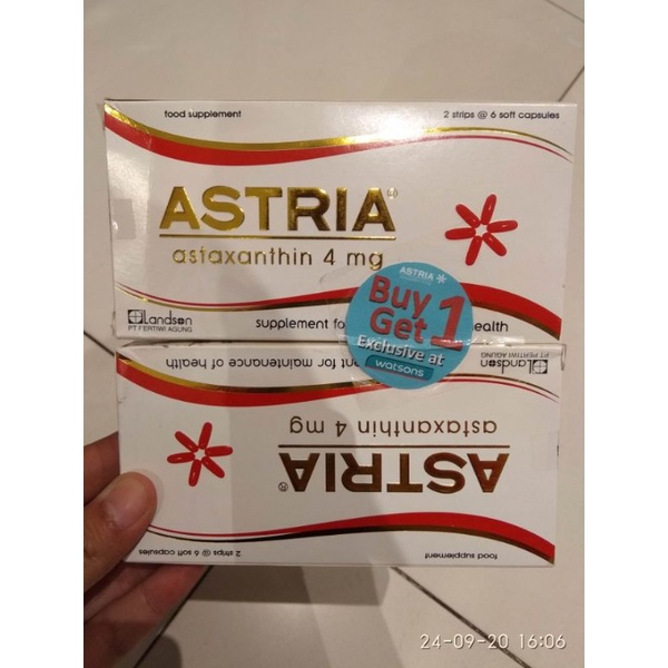 Jual Astria Banded Astaxanthin 4mg isi 24 Kapsul | Shopee Indonesia