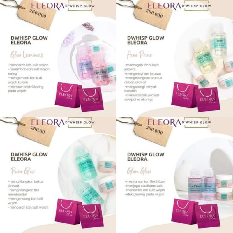 Jual Skincare Eleora Original 100% (3 paket skincare) | Shopee Indonesia