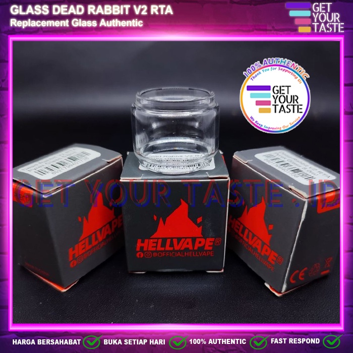 Jual DEAD RABBIT RTA V2 Replacement Glass Flat Bubble Kaca Tabung ...