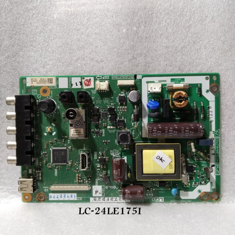 Jual MAINBOARD - MOTHERBOARD - MB - MESIN TV LED SHARP LC-24LE175I ...