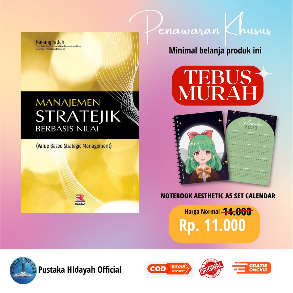 Jual Buku Manajemen Stratejik Brrbasis Nilai - Nanang Fattah | Buku Ekonomi Buku Perguruan ...