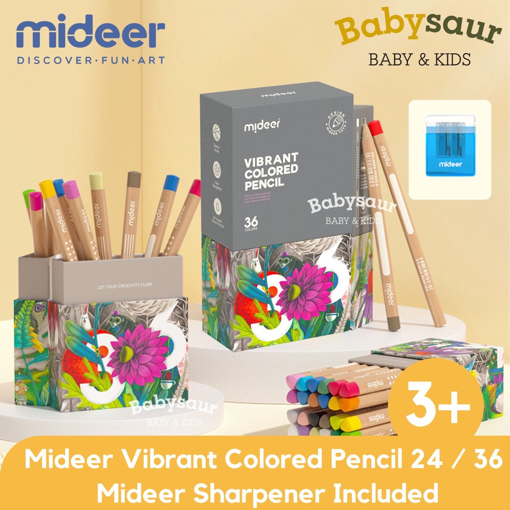 Jual Mideer Premium Vibrant Color Pencil Pensil Warna Alat Mewarnai ...
