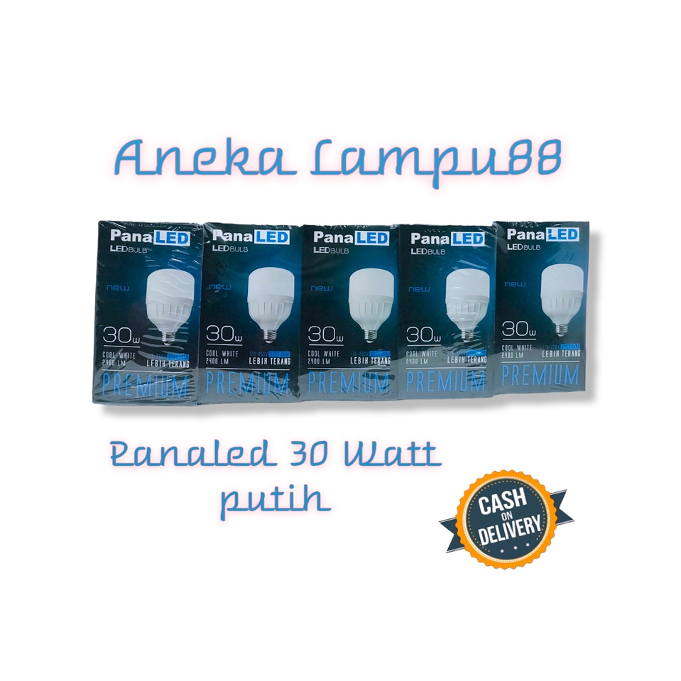 Jual LAMPU LED PANA LED PREMIUM 30W PUTIH SNI PAKET 5PCS - PANALED 30 ...