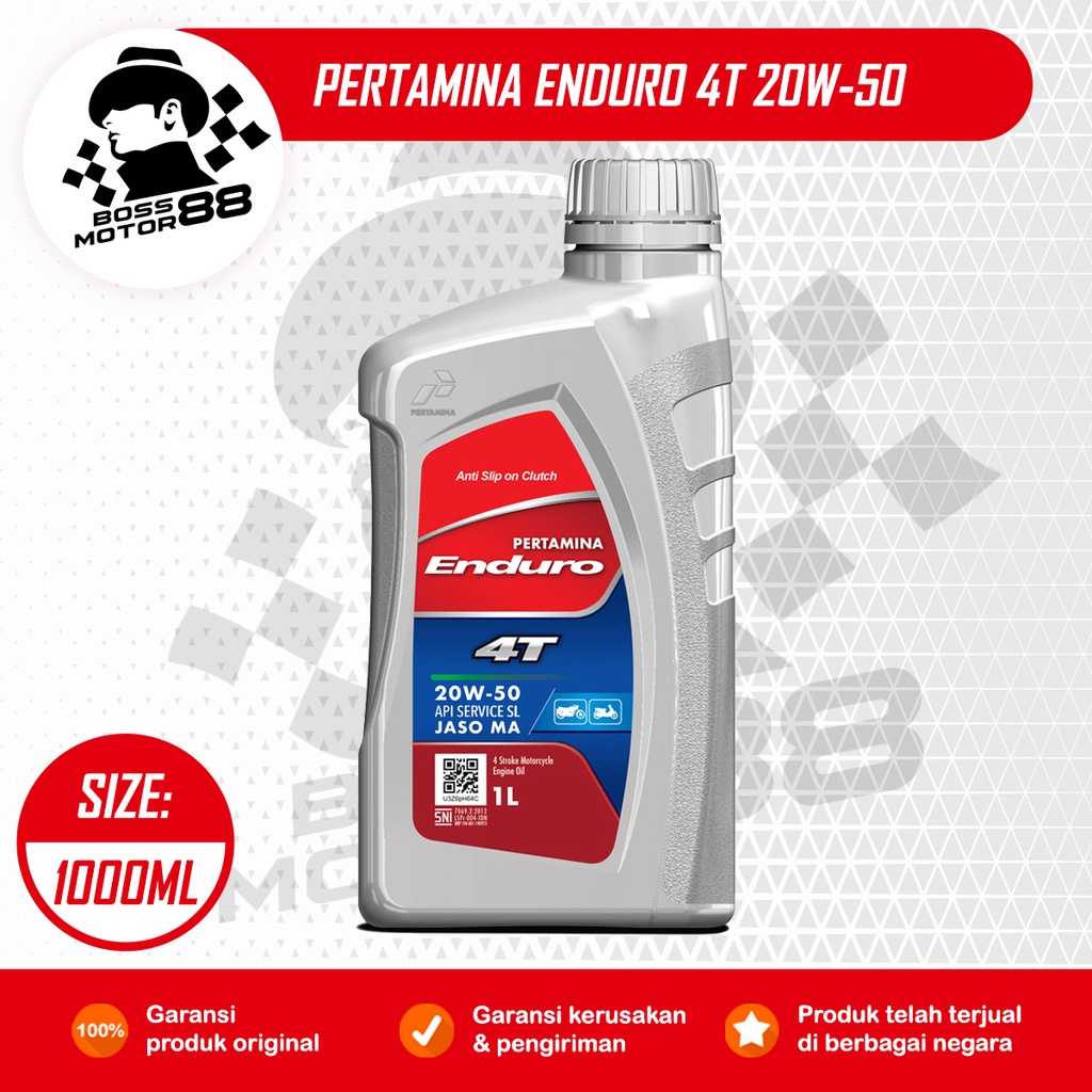 Jual Pertamina Enduro 4T 20W-50 1L - Oli Mesin Motor Manual 4tak Original | Shopee Indonesia