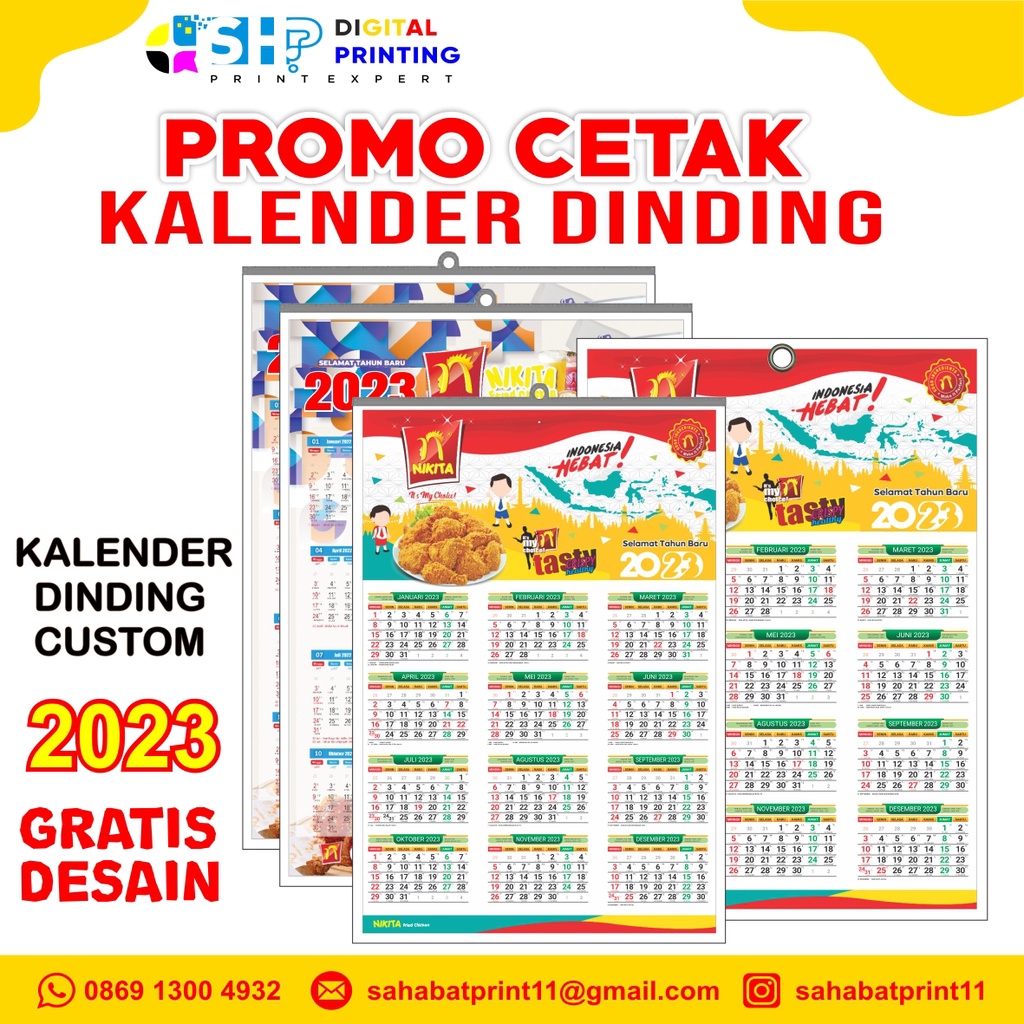 Jual Cetak Kalender Dinding Custom Kalender Murah Satuan | Shopee Indonesia