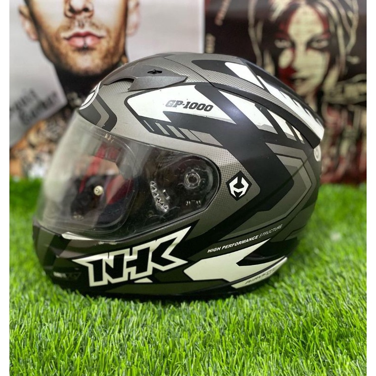 Jual HELM FULLFACE NHK GP 1000 UKURAN "L" HELM SECOND 2ND MENJUAL HELM ...
