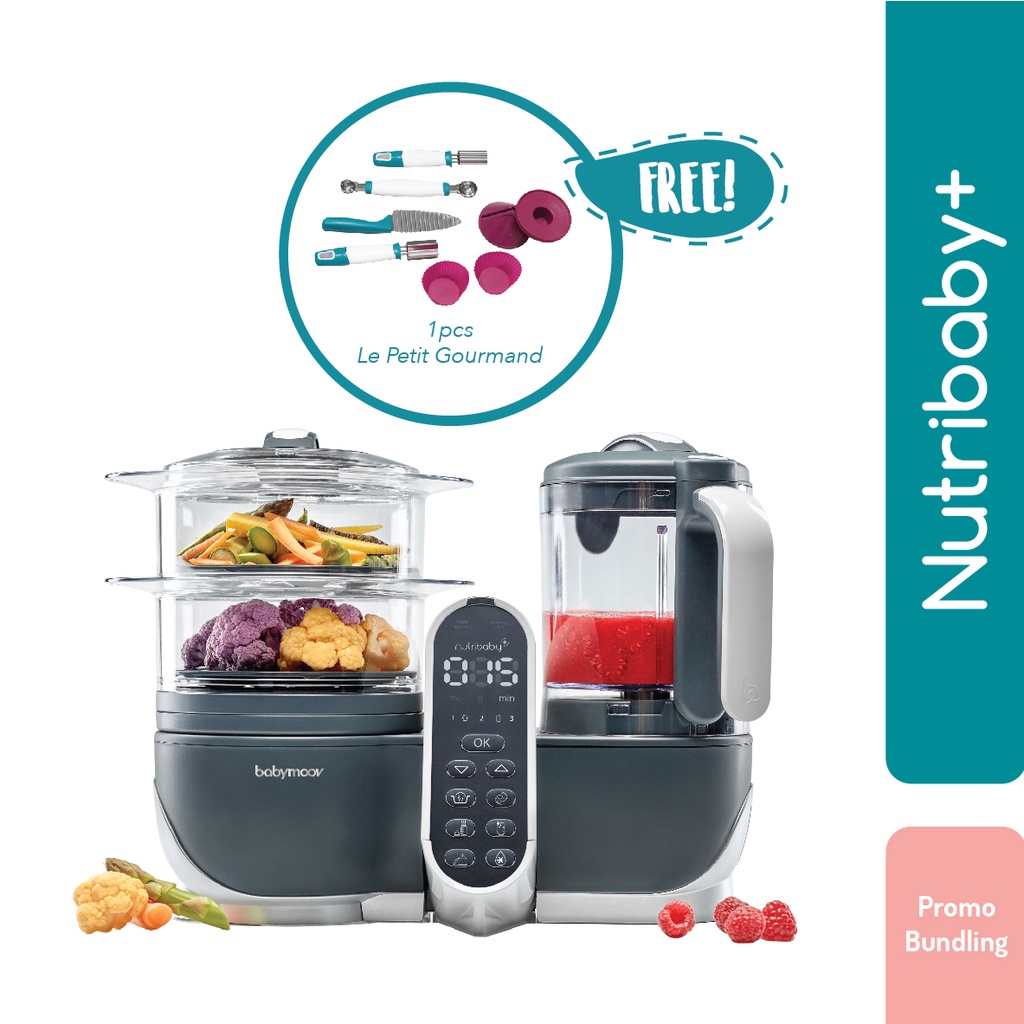 Jual BABYMOOV - Nutribaby+ - Industrial Gray / Food Processor Bayi ...
