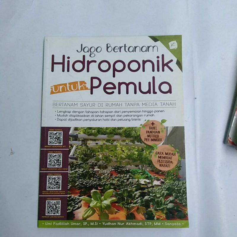 Jual Buku Jago Bertanam Hidroponik Untuk Pemula,Bertanam Sayur Di rumah Tanpa Media Tanah ...