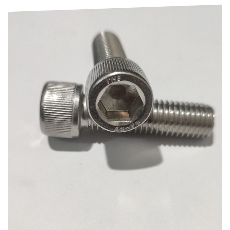 Jual BAUT L M6 x 65 STAINLESS STEEL SUS 304 FULL DRAT | Shopee Indonesia