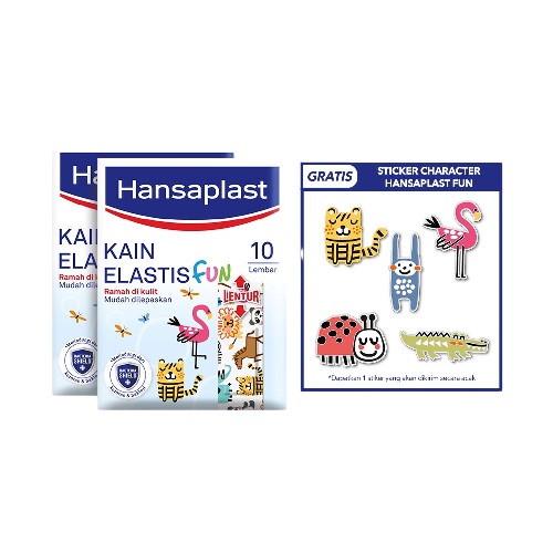 Jual HANSAPLAST KAIN ELASTIS FUN RAMAH DI KULIT ISI 10 LEMBAR | Shopee ...