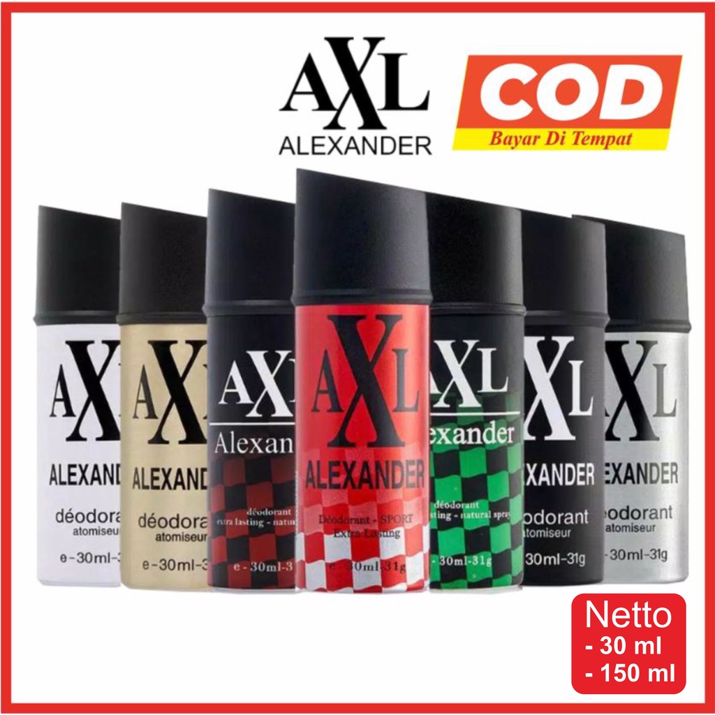 Jual Parfum Deo Spray AXL / Alexander Deo Spray 30 ml 150 ml | Shopee ...
