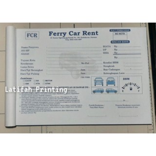 Jual Nota Custom/Nota Rental/Nota Rental Mobil/Nota Rental Motor ...