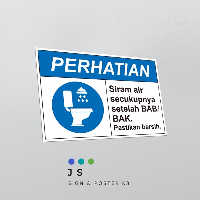 Jual STICKER K3 SAFETYSIGN - TOILET SIRAM AIR | Shopee Indonesia