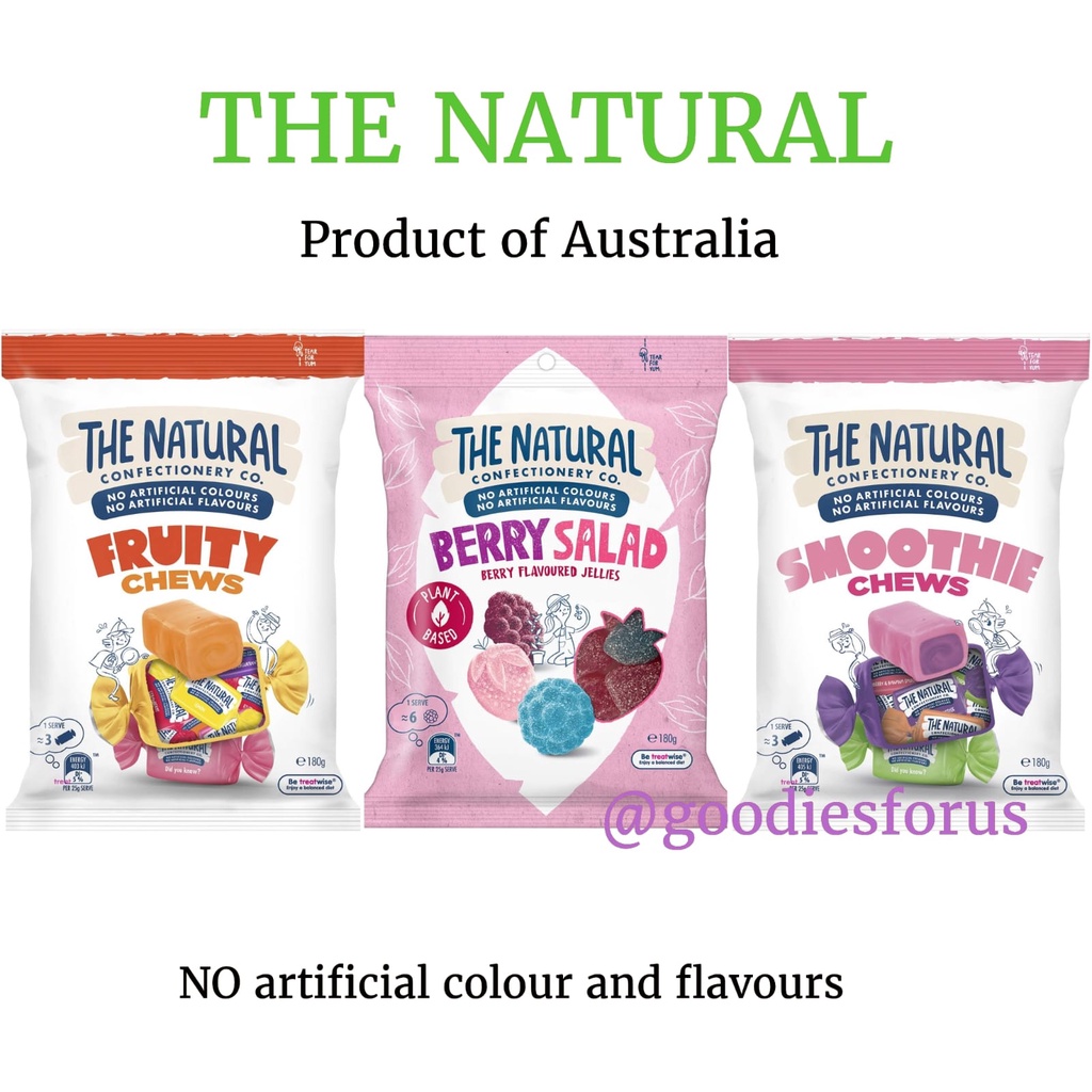 Jual The Natural Australia Organic Jelly Chewable Candy 180gr/Berry ...